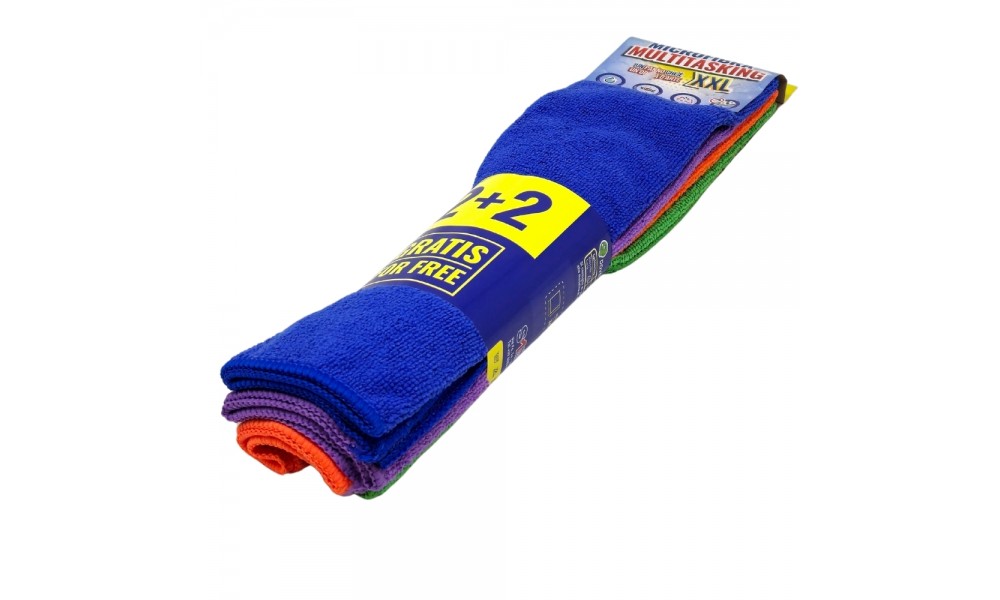 PANNI MICROFIBRE MULTITASKING 4 pz 36x38 PER TUTTI GLI USI